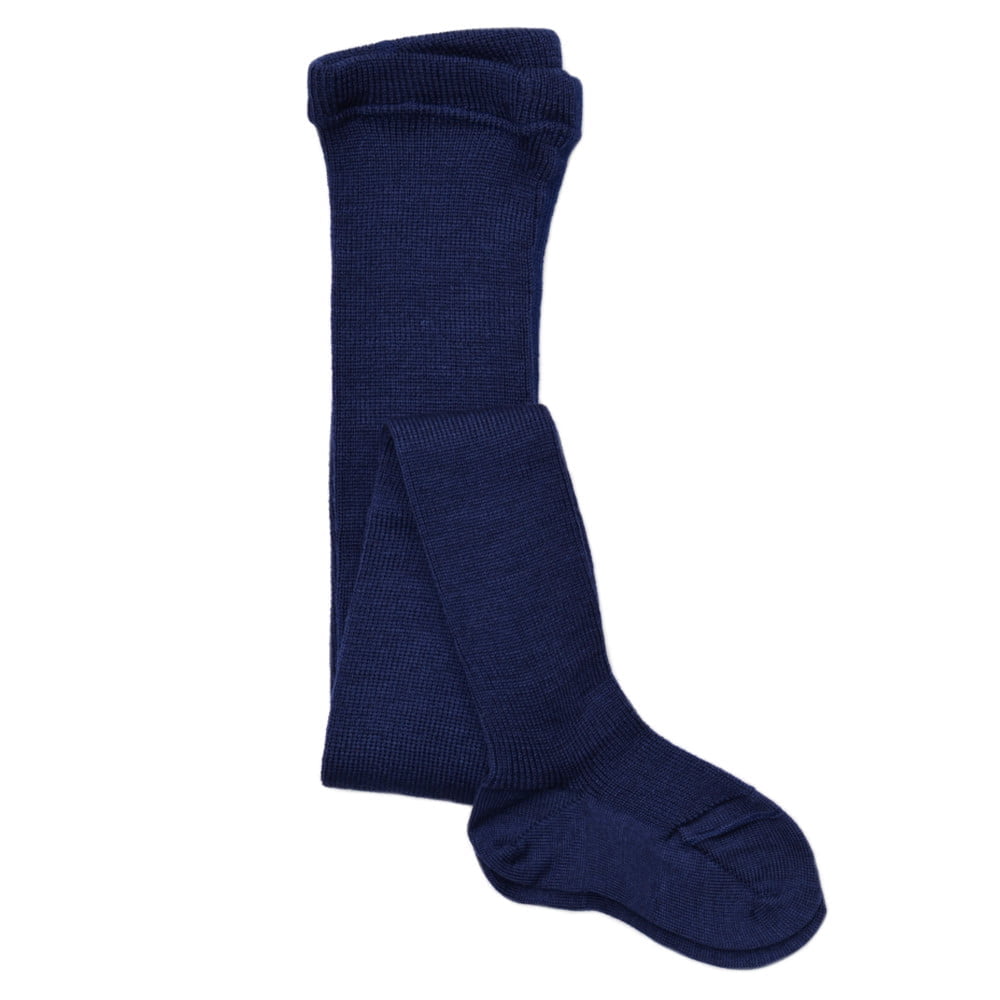 Dresuri groase din lână organică navy pentru copii Grodo | Natural Care ...