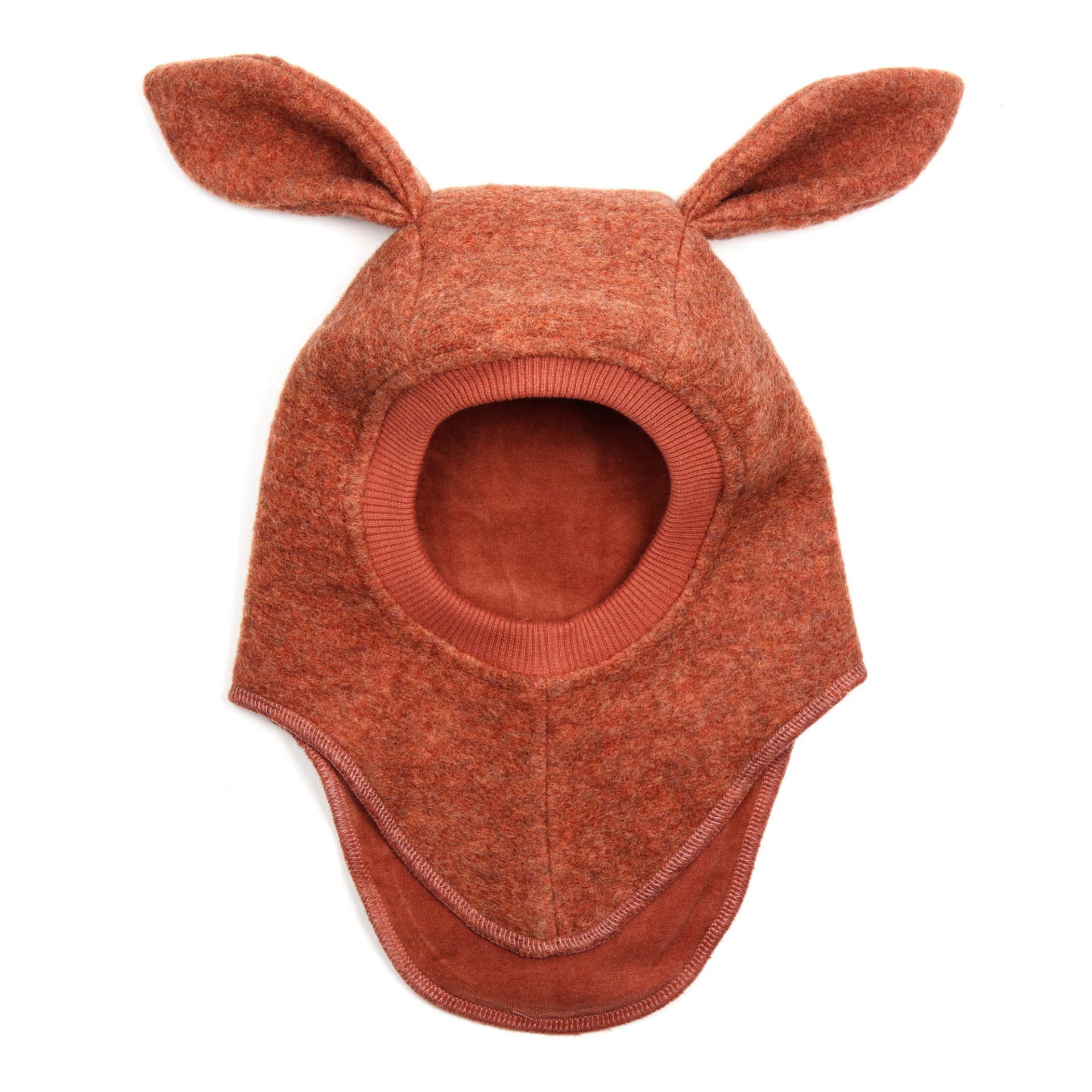 Cagulă dublată din lână merinos boiled wool Bunny Rosewood HUTTELiHUT ...